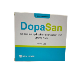 Dopamine Hydrochloride Injection USP 200mg/5ml For I.V. Use 5 Ampoules o