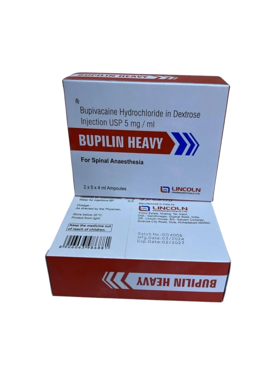 BUPILIN HEAVY Bupivacaine Hydrochloride in Dextrose Injection USP 5 mg/ml
